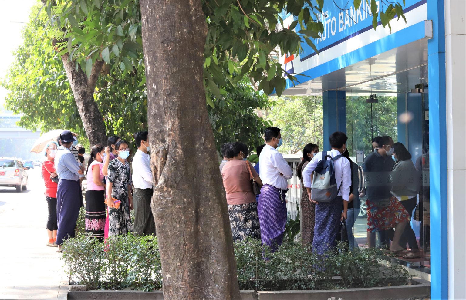The view on the ground: Runs on food and empty ATMs in Yangon