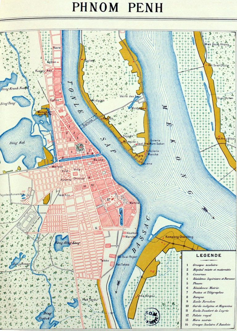 The evolution of Phnom Penh, as seen through maps
