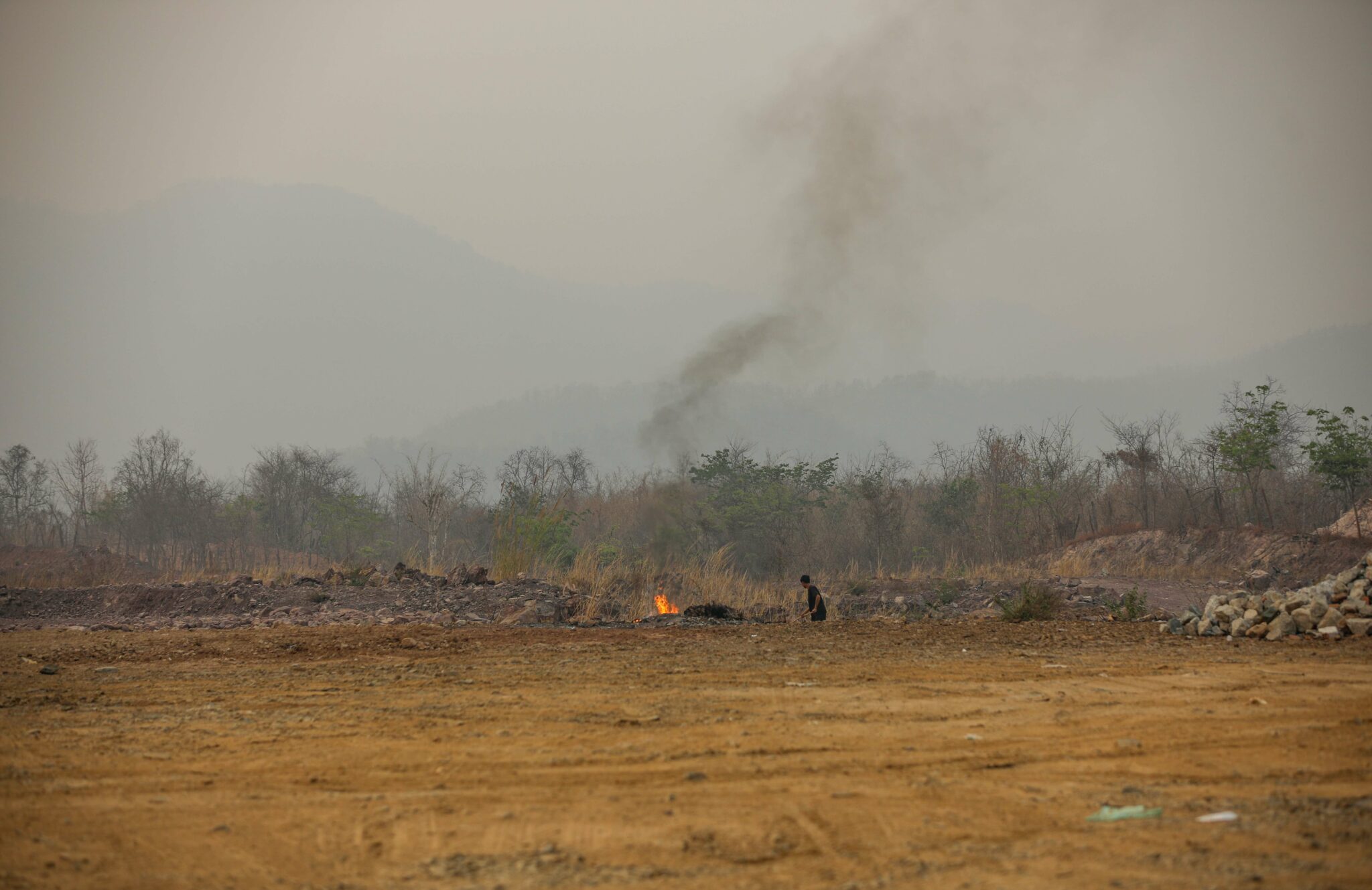 Extreme levels of burning haze in Laos threaten public health, tourism